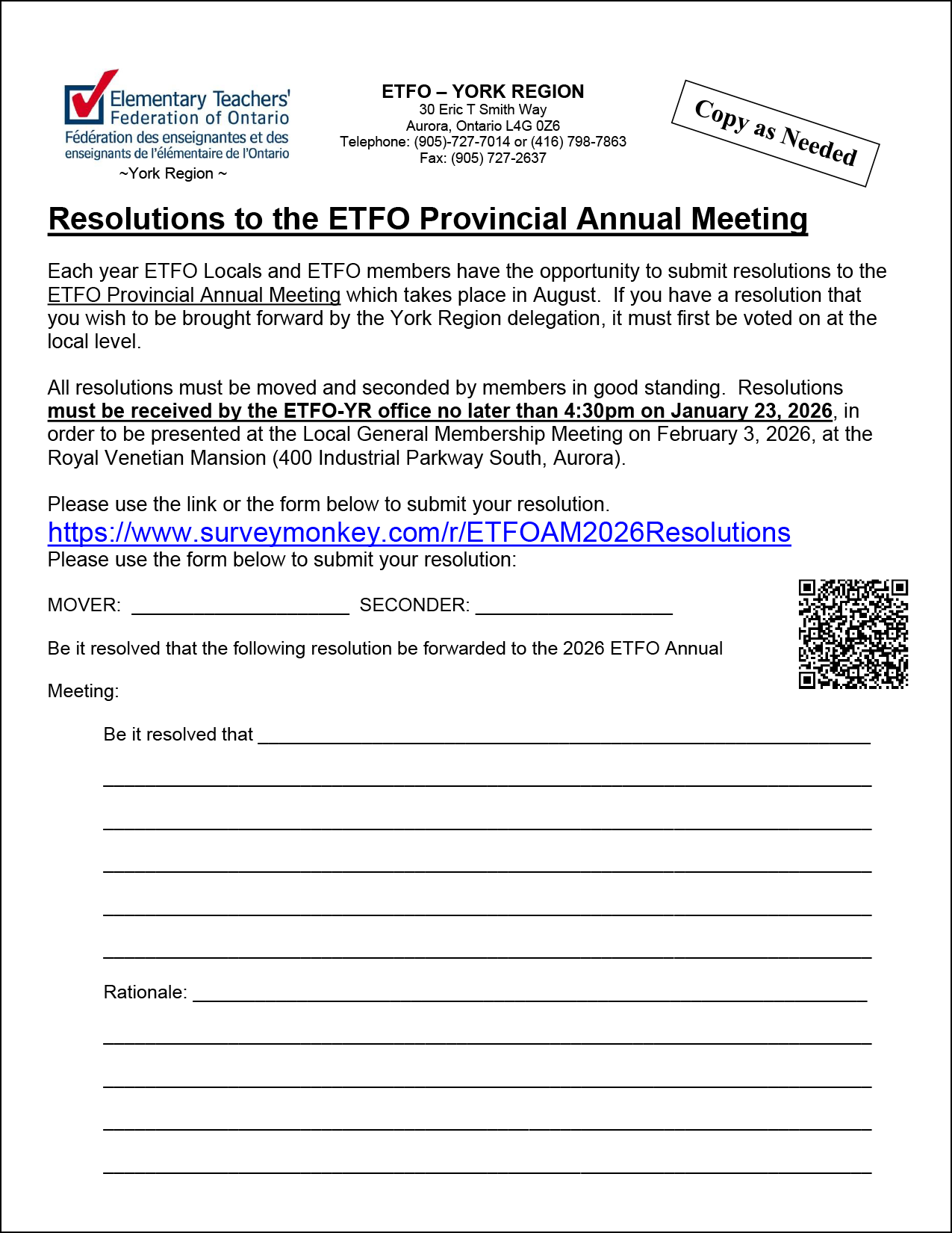 ETFO York Region – ETFO York Region Website